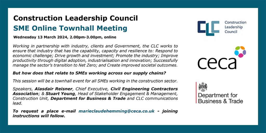 SME Townhall Meeting – Construction Leadership Council