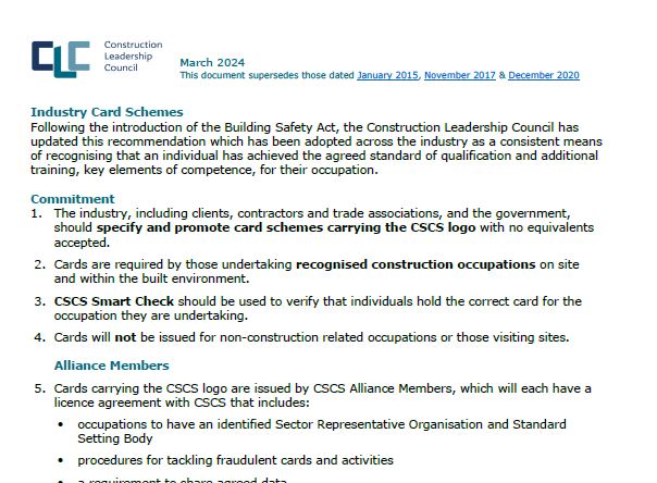 People and Skills – Construction Leadership Council